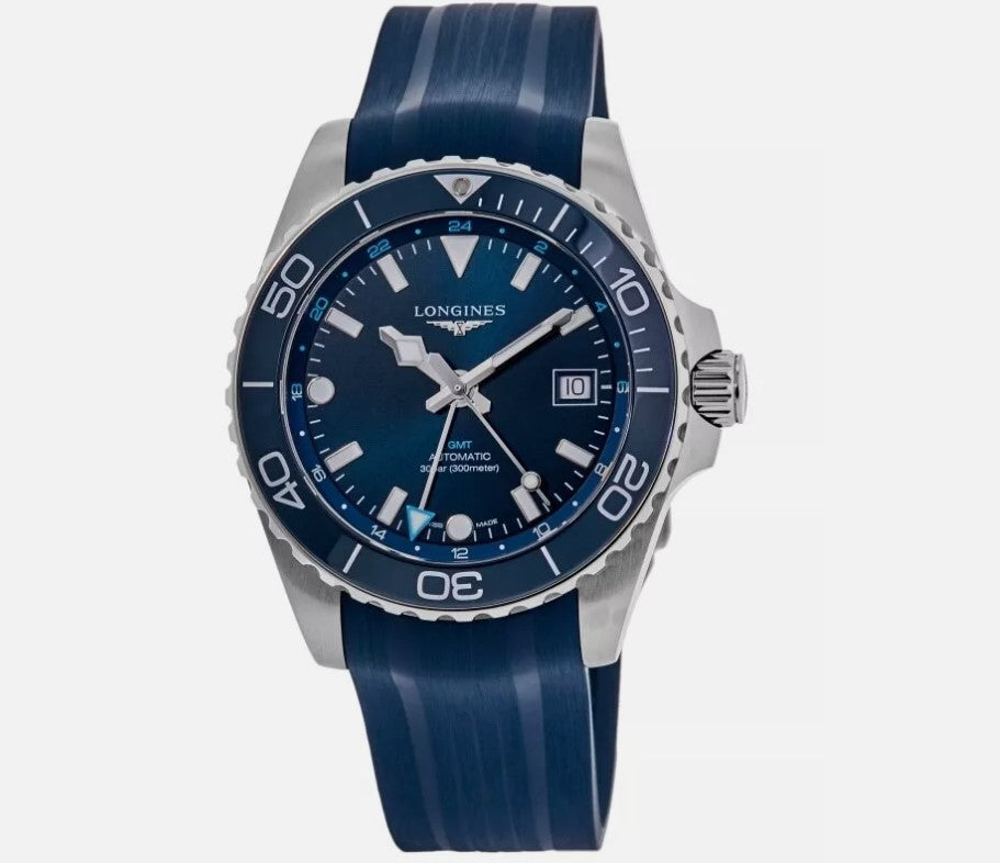 Longines HYDROCONQUEST GMT, L38904969, Automatik Uhr, Ø 43.00 mm, Edel